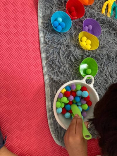 Pom Pom Sorting: Fine Motor Skills Activity - OrbRom | Special Needs ...